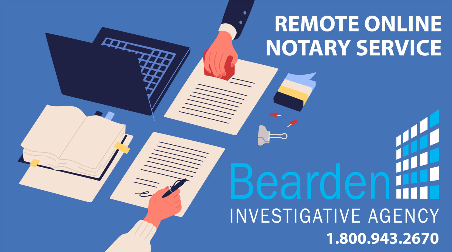 Remote Online Notary Services - Bearden Investigative Agency
